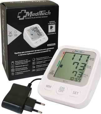Купить тонометр автоматический на плечо, манжета 22-36 см, адаптер, с разъемом питания USB микро ...