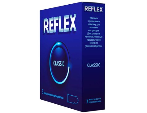 Купить презервативы Reflex Classic 3 шт от 111 руб. в городе Москва в интернет-аптеке Планета ...