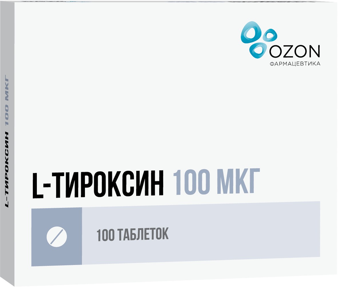 Купить l-Тироксин таб 100 мкг 100 шт (левотироксин натрия) от 125.40 ...