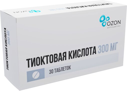 Купить тиоктовая кислота таб п/об пленочной 300мг 30 шт озон (тиоктовая ...