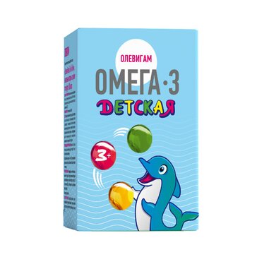 Купить Омега-3 для детей капс. жев. 100 шт фруктовый вкус Олевигампо ...