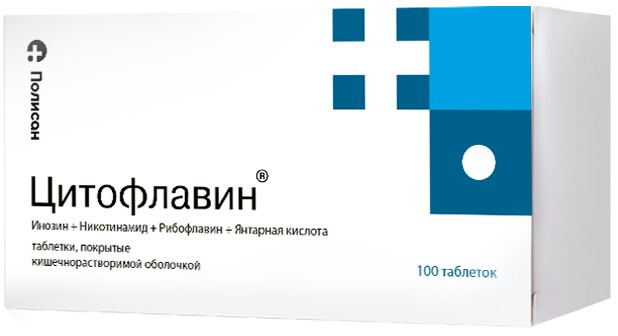 Купить цитофлавин таб п/об киш.раств. 100 шт (инозин+никотинамид ...